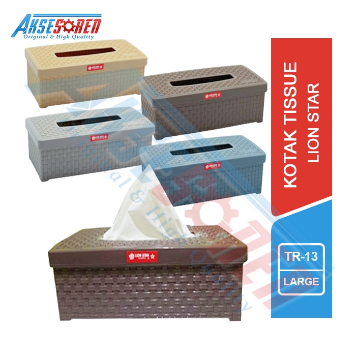 Jual Tempat Tisu Kering Lion Star Rato [TR-13/Large] / Wadah Tisu ...