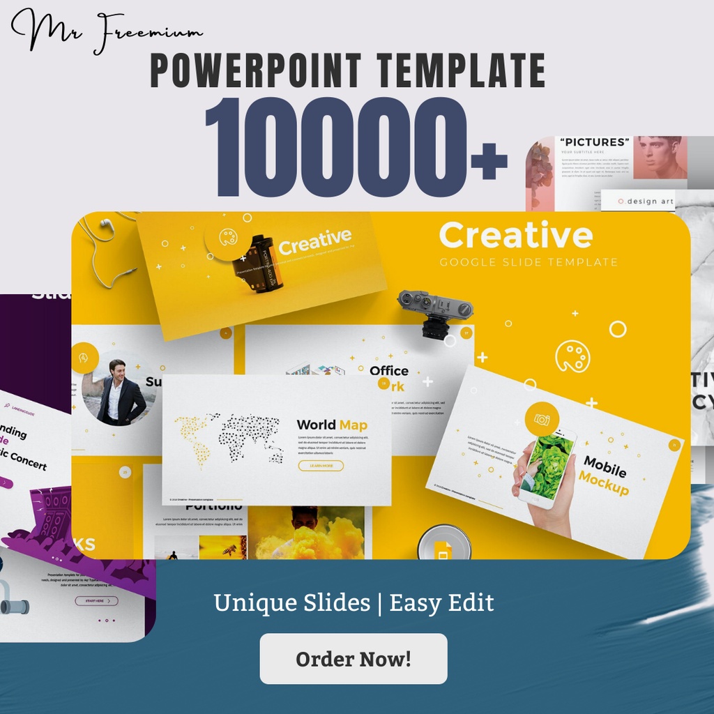 Jual Multipurpose - 10000 Premium Powerpoint Template | Shopee Indonesia