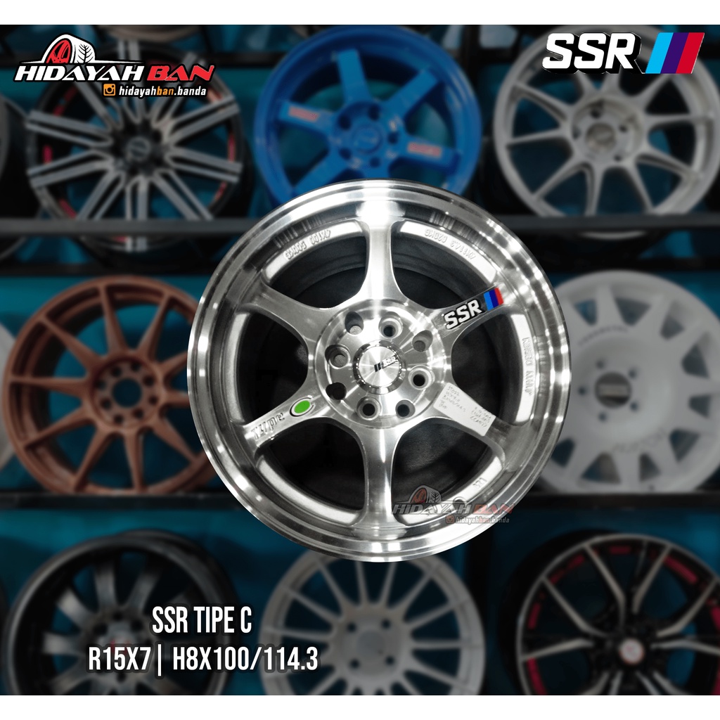 Jual Velg Mobil SSR Type-C SL Ring 15x7 H 8x100/114.3 | Shopee Indonesia