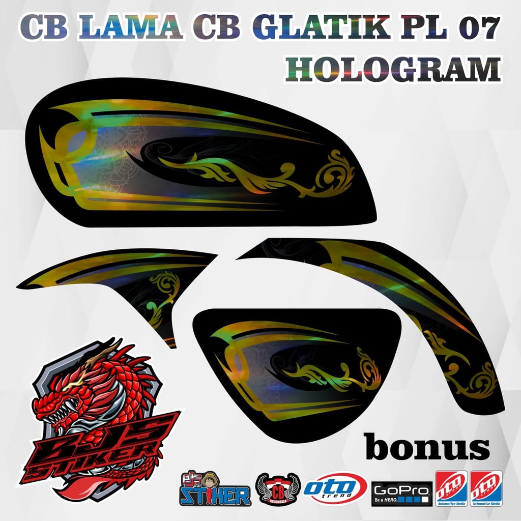 Jual [COD] stiker sticker striping hologram honda CB 100 CB LAMA CB ...