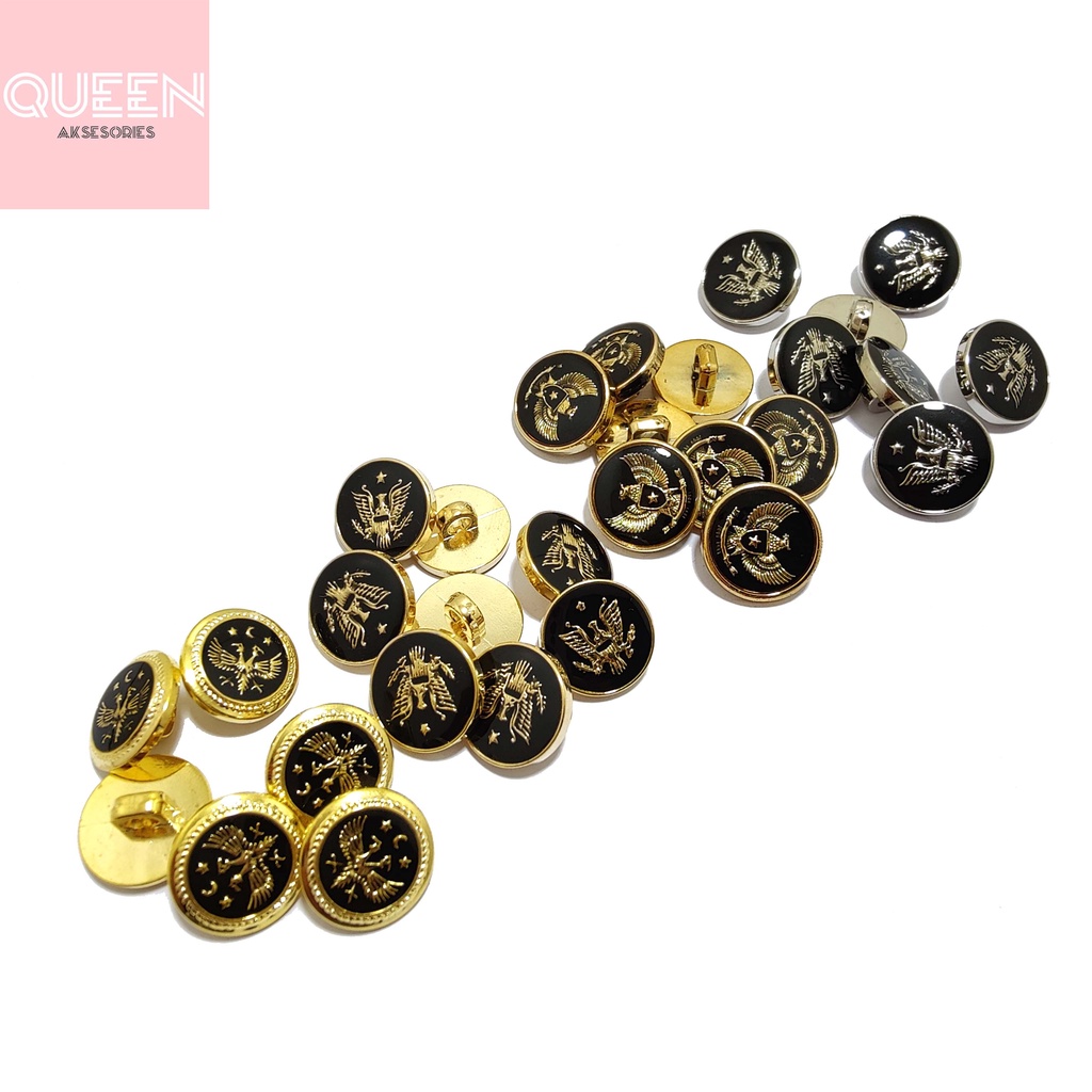 Jual KANCING BAJU SAFARI KANCING GARUDA 15 MM PER 12 PCS | Shopee Indonesia