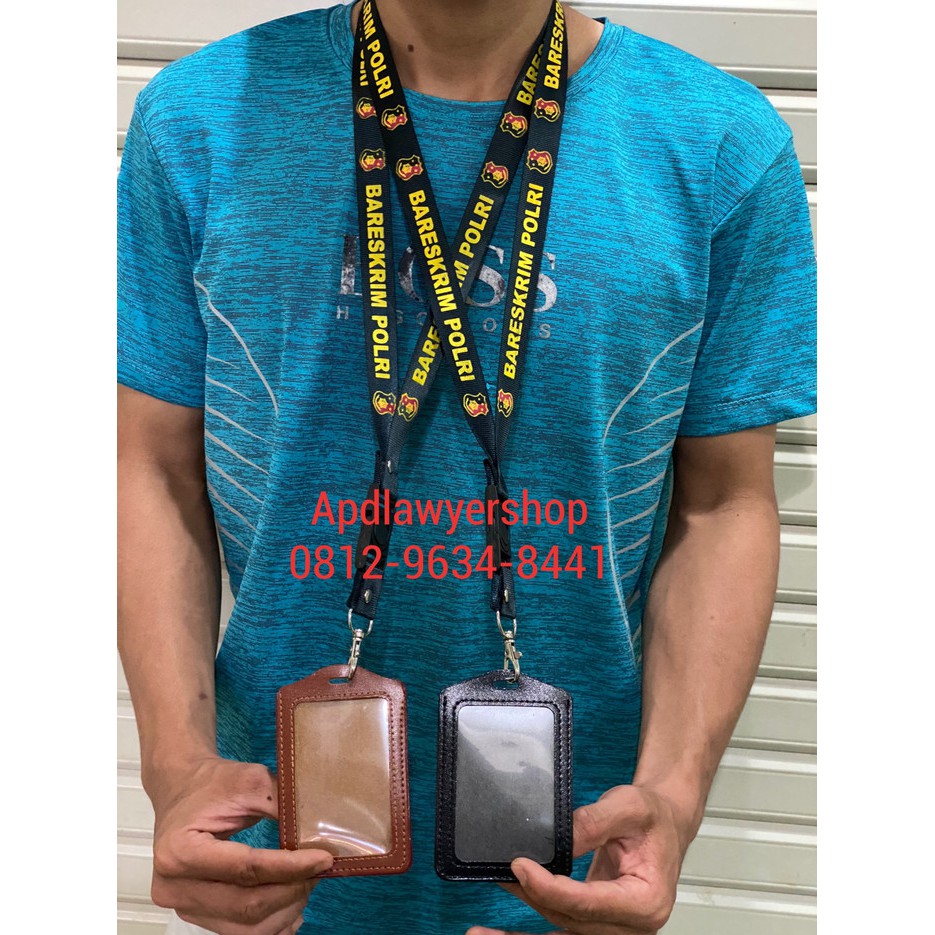 Jual Name Tag ID Card Tempat Kartu Plus Lanyard BARESKRIM POLRI ...