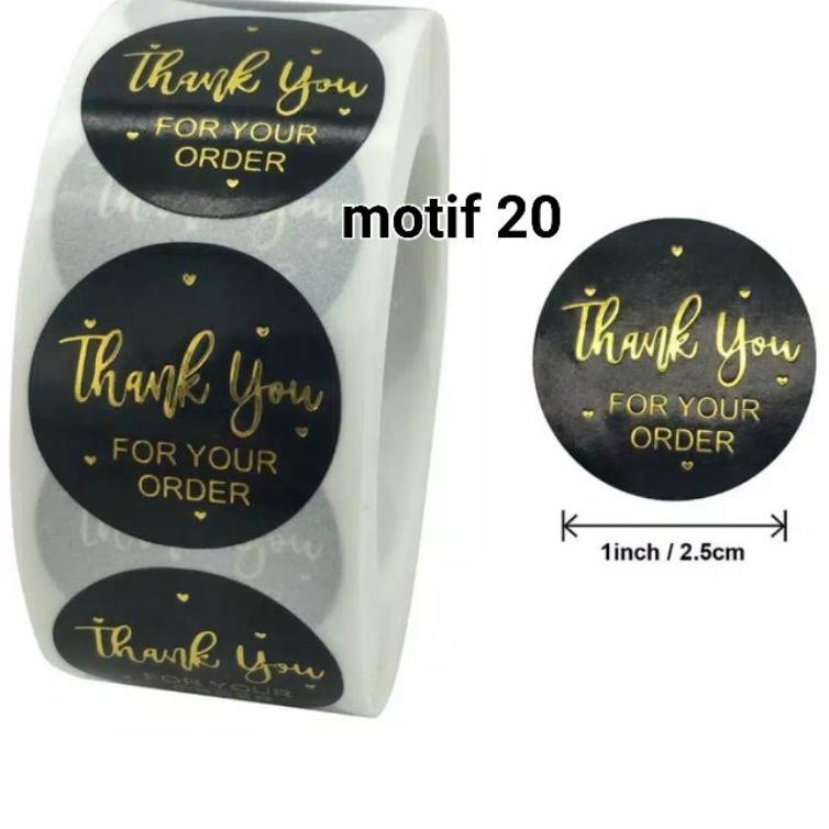 Jual Stiker ucapan isi 100 terima kasih sticker parsel souvenir ...