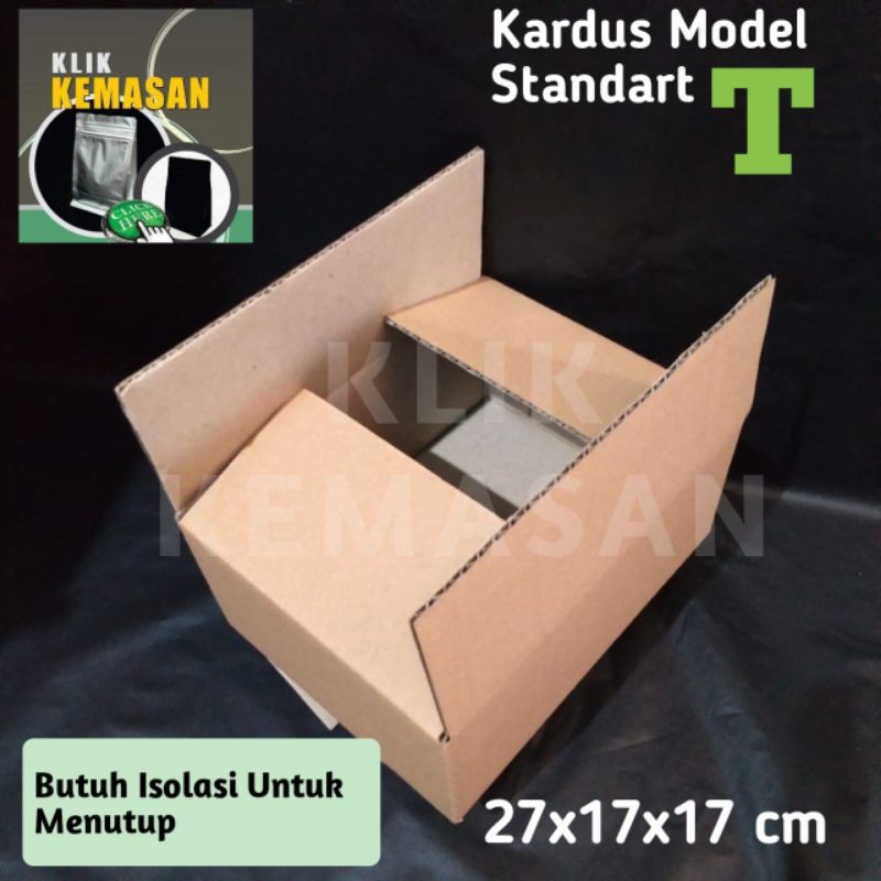 Jual KARDUS T COKLAT 27x17x17 cm DUS DOS KARTON BOX KOTAK PACKING ...
