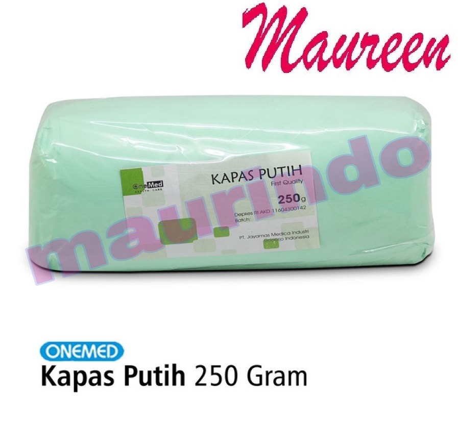 Jual Kapas Putih Pembalut 250 Gram Onemed Kapas Gulung 250 Gram ...