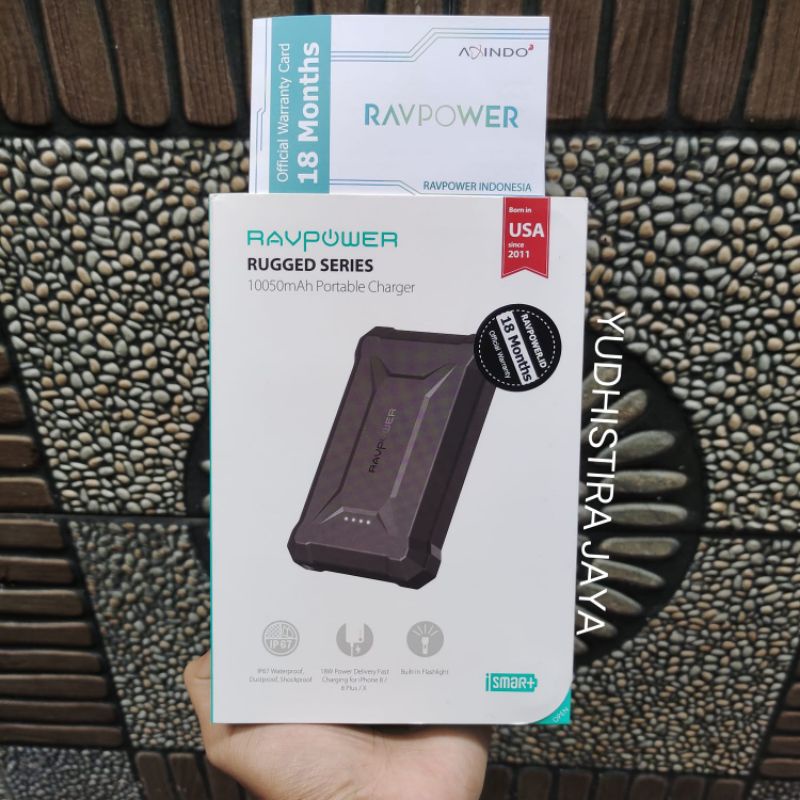 Jual Ravpower RP PB096 Powerbank 10050mAh 18W PD QC3.0 Waterproof ...