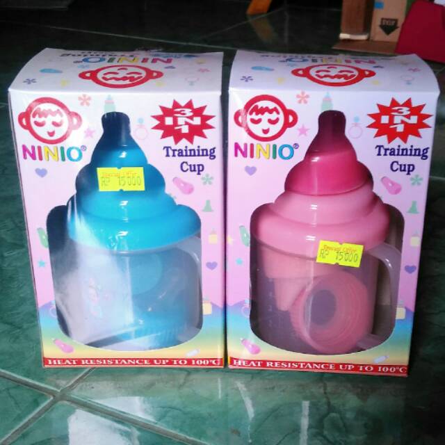 Jual Gelas minum dot sedotan bayi Ninio 3 in 1 | Shopee Indonesia