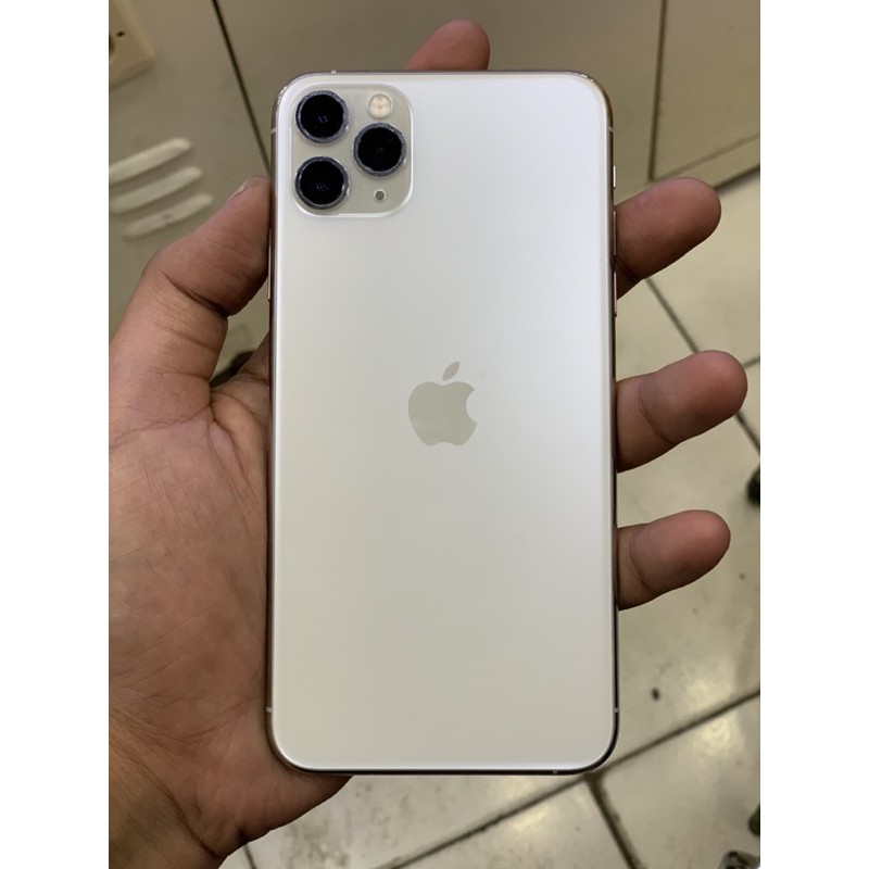 Jual second iphone 11 pro max 11 promax silver ex inter full original ...