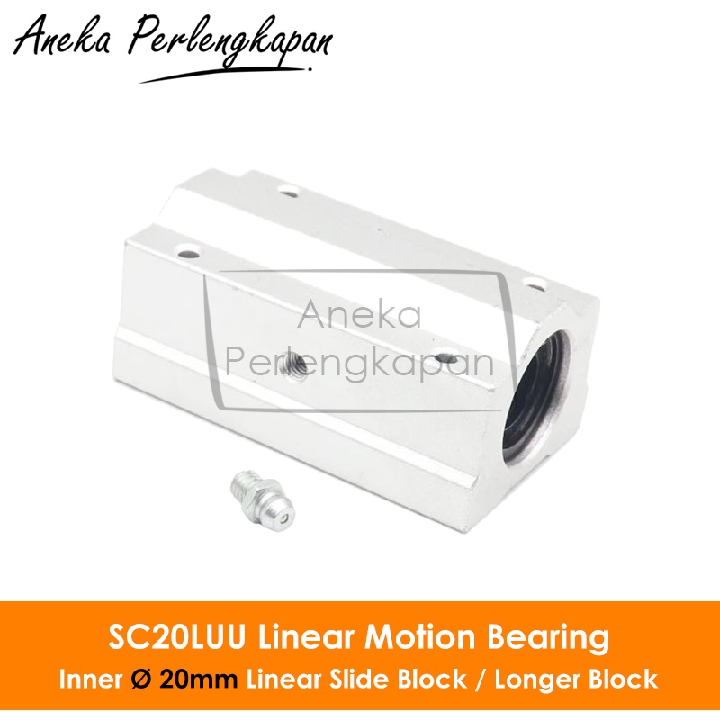 Jual SC20LUU Linear Motion Ball Bearing Slide Bushing / Bearing ...