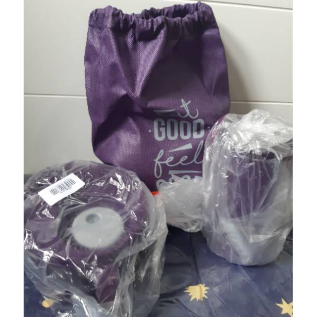 Jual Crystal Wave Set Purple Tupperware | Shopee Indonesia