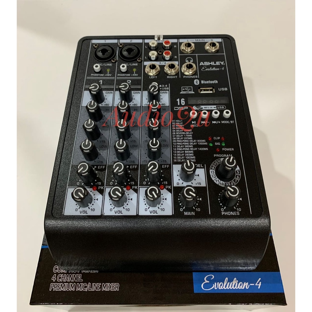 Jual Mixer Audio Ashley EVOLUTION 4 / EVOLUTION4 ORIGINAL Bluetooth USB PC | Shopee Indonesia