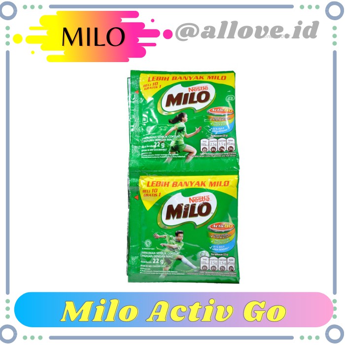 Jual Milo Activ Go Renceng 10X22gr | Shopee Indonesia