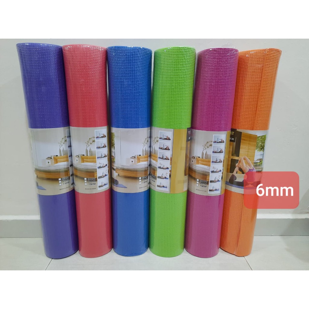 Jual Yoga Matras 6mm TEBAL, Yoga Mat 6mm | Shopee Indonesia