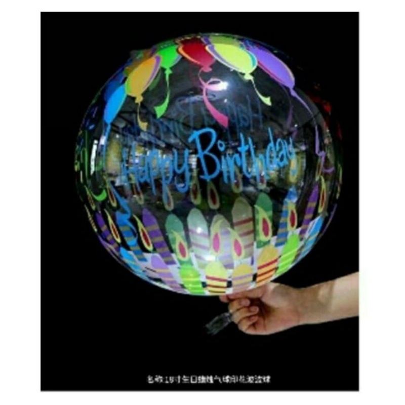 Jual Balon pvc transparan motif/bolon pvc motif ukrn 18 inch | Shopee ...