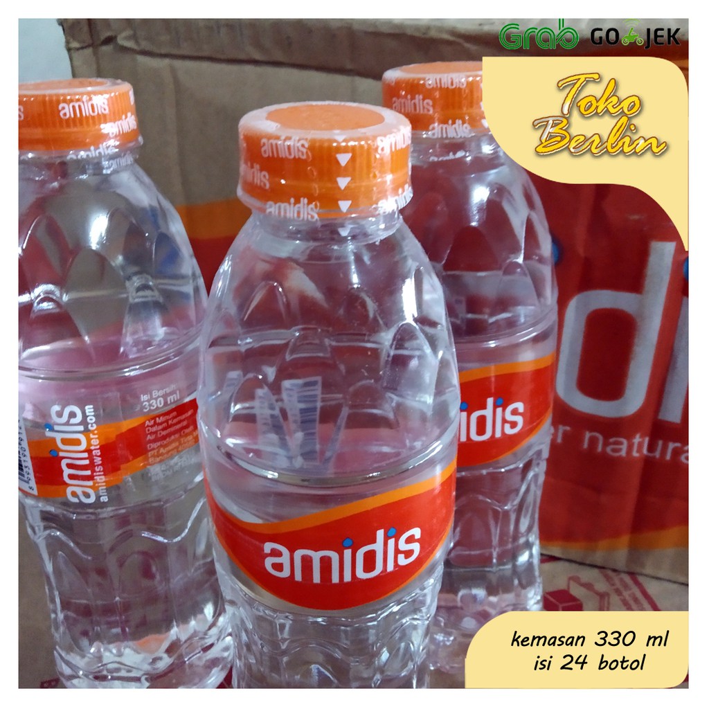 Jual AMIDIS 330 ML ISI 24 BOTOL AIR MINUM DISTILASI | Shopee Indonesia