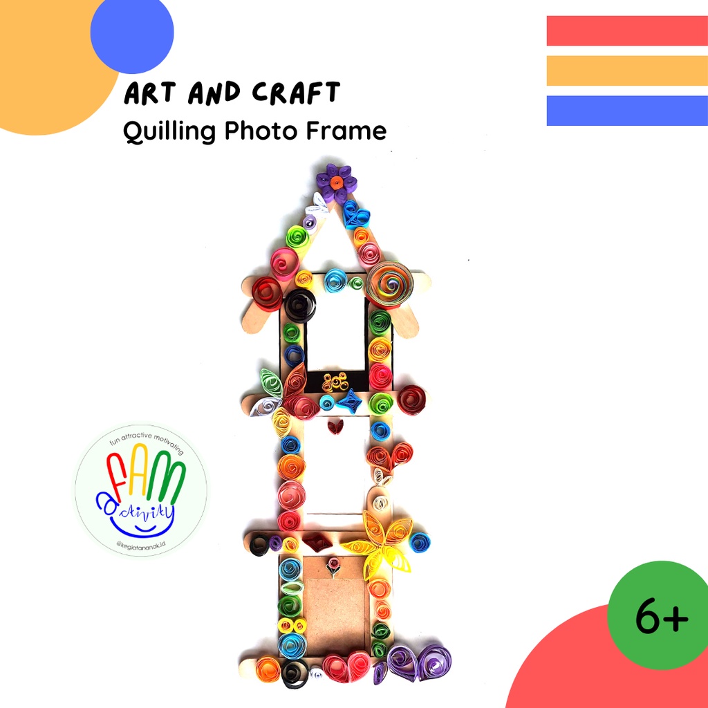 Jual Kegiatan Anak Prakarya Paper Quilling Photo Frame | Shopee Indonesia
