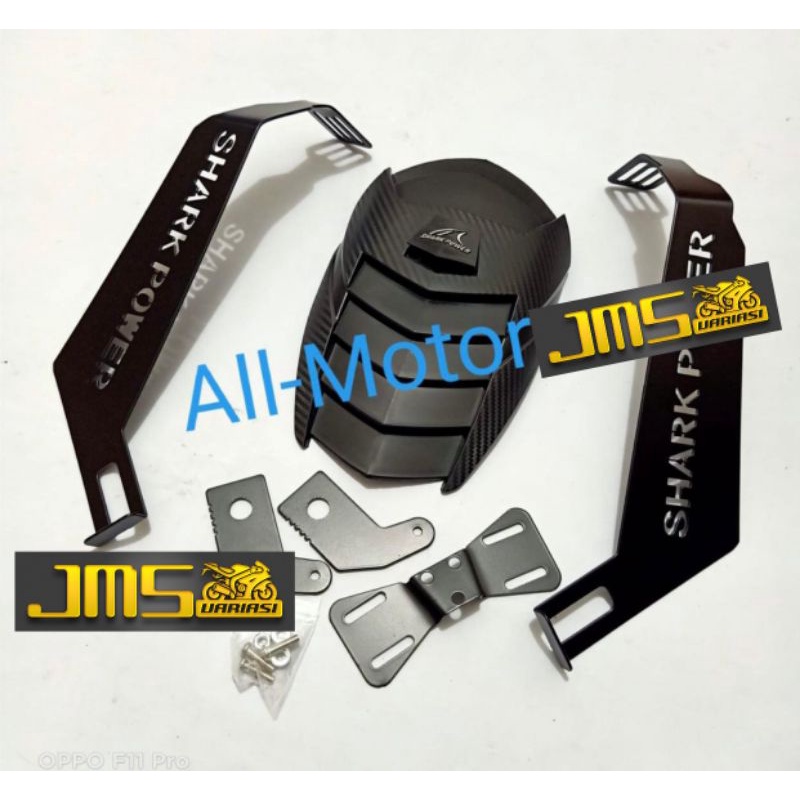 Jual mudguard spakboard pelindung ban belakang shark power semua motor ...