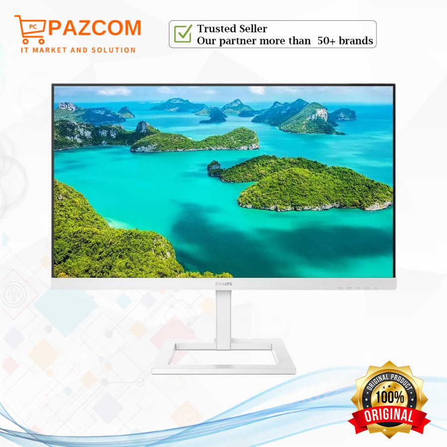 Jual Monitor LED Philips 279E1EW 27" 4K IPS HDMI DP USB-C Putih ...