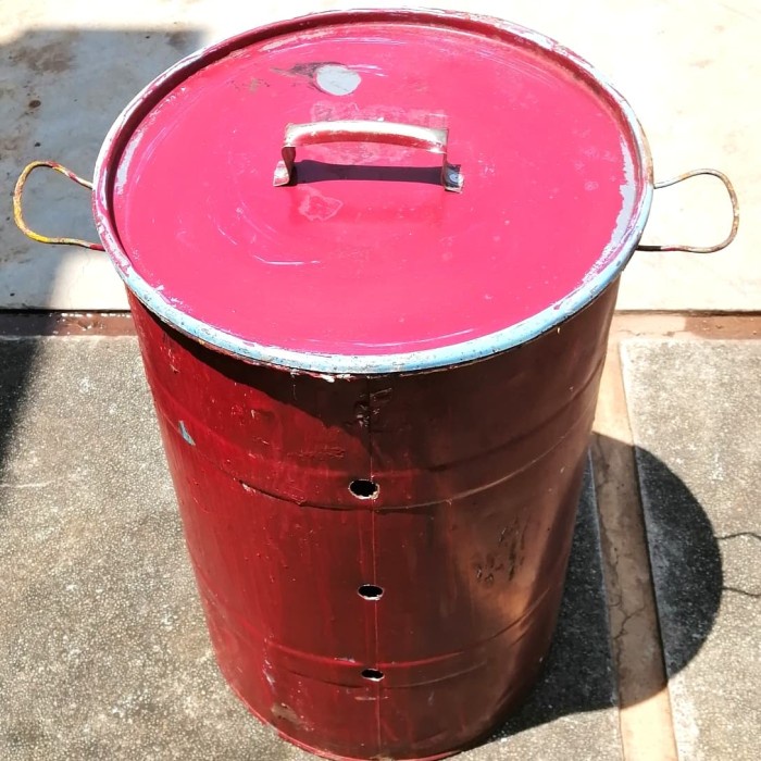 Jual TEMPAT SAMPAH TONG SAMPAH KAP.60L BAKAR KERTAS RANTING & SAMPAH ...