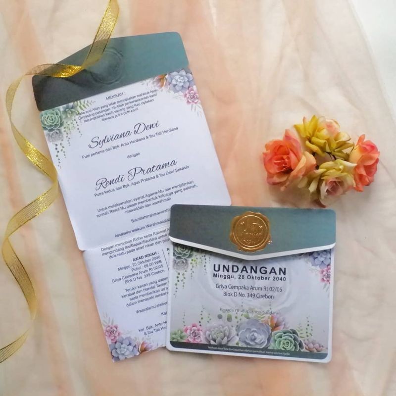 Jual Undangan wedding,Undangan nikah,undangan pernikahan murah, foil ...
