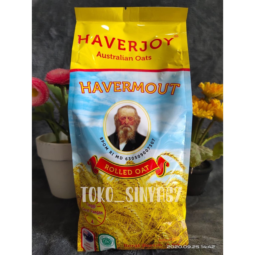 Jual HAVERJOY HAVERMOUT ROLLED OAT 1KG | Shopee Indonesia