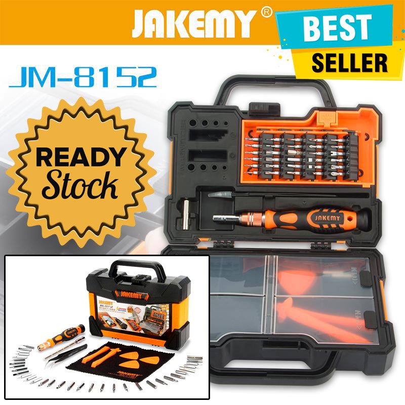 Jual 44 in 1 Screwdriver Tools JM-8152 Jakemy Alat Service 1 Set with ...