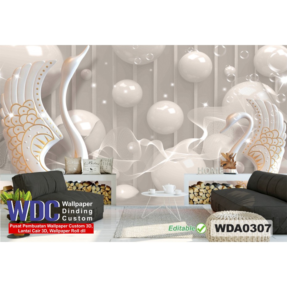 Jual wallpaper 3d bunga, wallpaper custom bunga 3d, wallpaper dinding ...