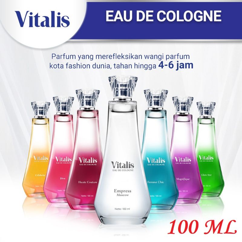 Jual ️Ghaniyyah ️CELEBRITE Vitalis Eau De Cologne 100ml (KACA) | Shopee ...
