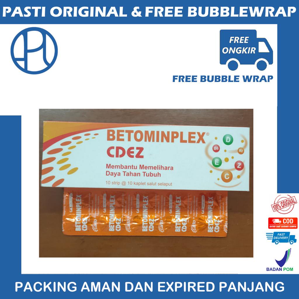 Jual BETOMINPLEX CDEZ STRIP ISI 10 MULTIVITAMIN VITAMIN C D E Z COMPLEX ...