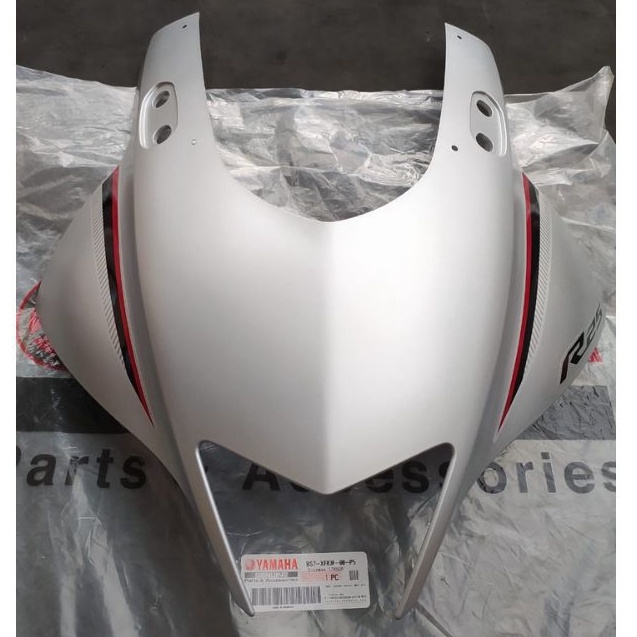 Jual Batok tameng depan Yamaha R25 V2 2019 USD original Silver dof ...