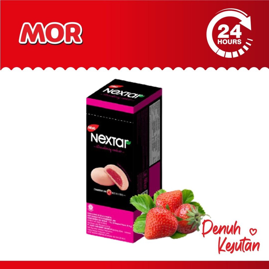 Jual NEXTAR Strawberry Cookies Stroberi 90 gr | Shopee Indonesia