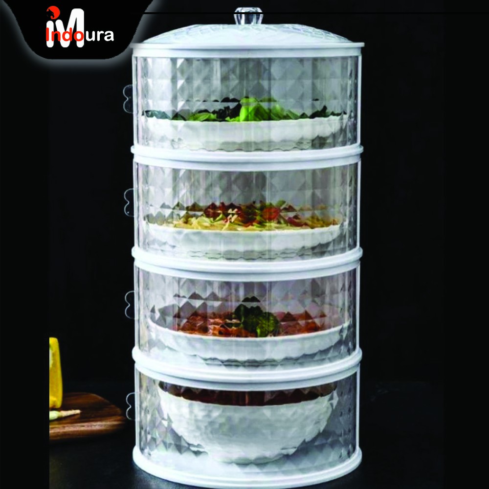 Jual Food Storage 4 Susun Tudung Saji Model Diamond 4 Susun | Shopee ...