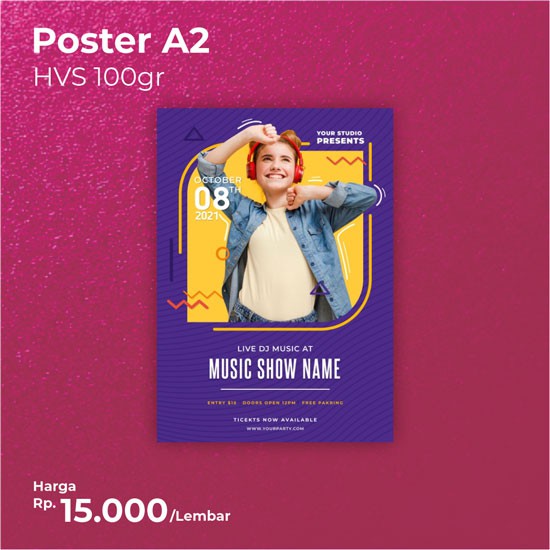 Jual Custom Print Poster Full Colour A2 HVS 100gr | Shopee Indonesia