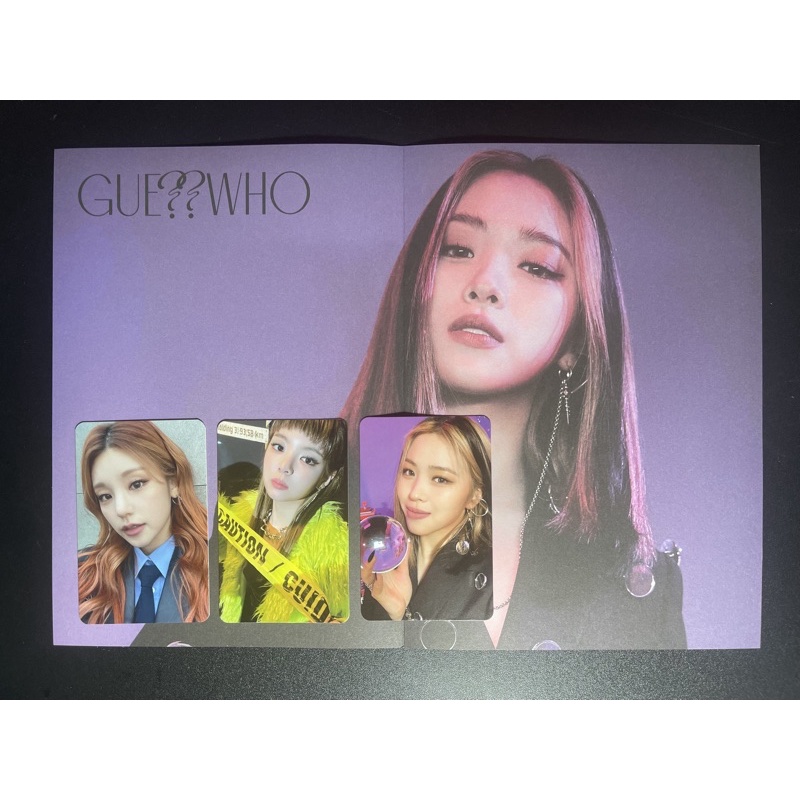 Jual ITZY Guess who official album photocard pc ryujin lia yeji poster crystal garpol soundwave ...
