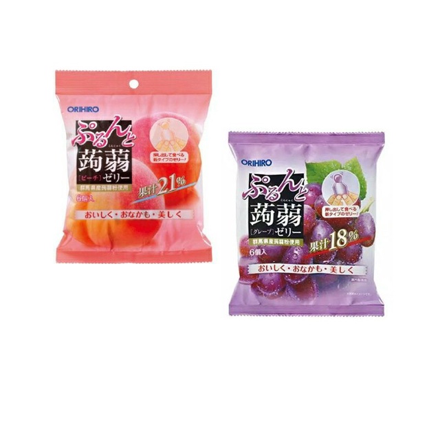 Jual ORIHIRO konjac konyaku jelly Japan anggur peach 120gr | Shopee ...