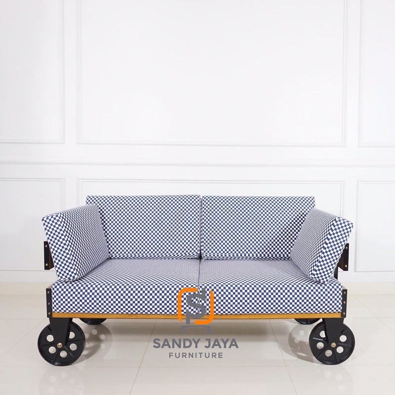 Jual sofa roda industrial minimalis modern | Shopee Indonesia