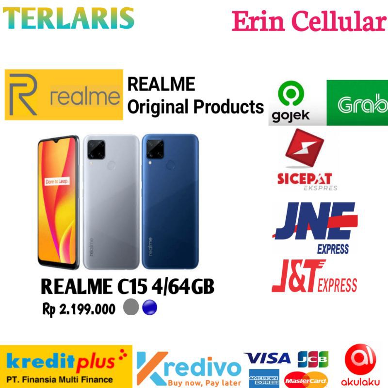 Jual REALME C15 4/64 GB GRS RESMI 1THN (4+64GB) /4/128Gb - 6000mAh ...