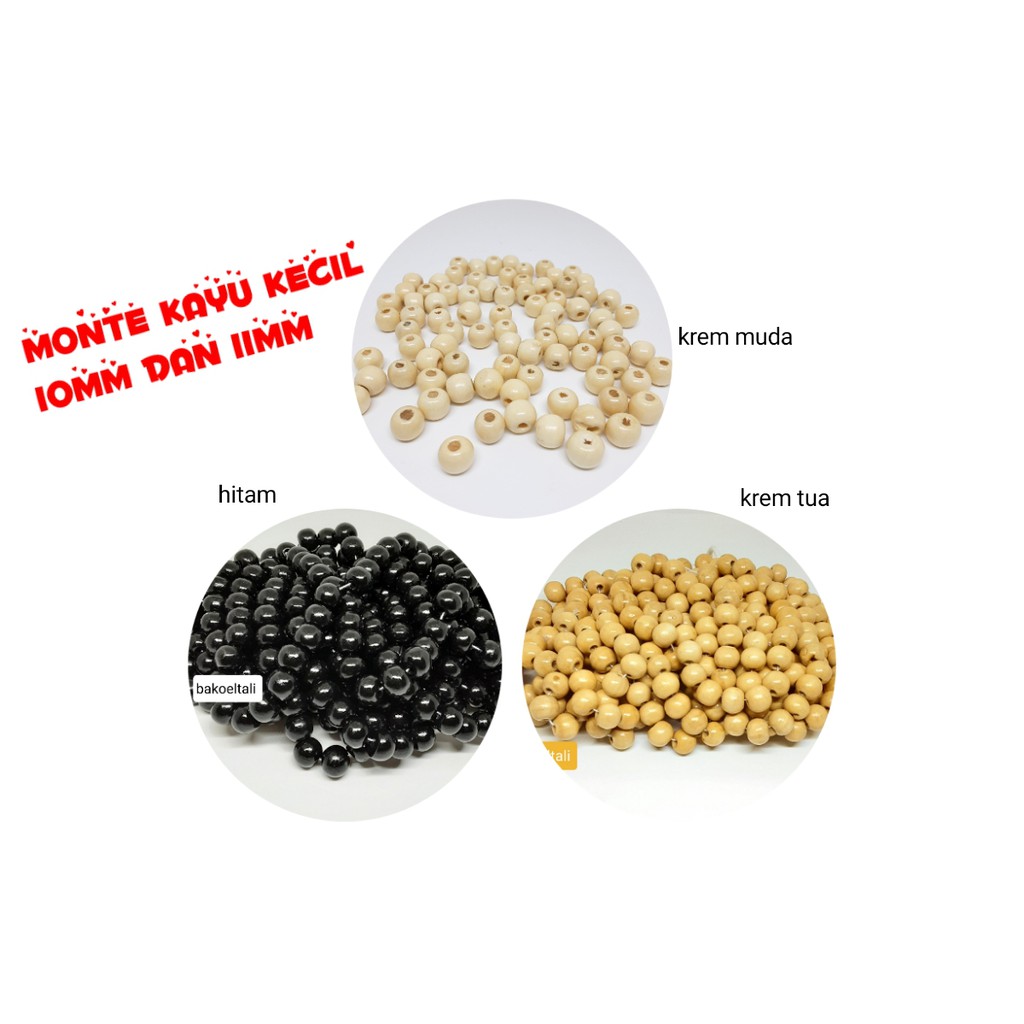 Jual MANIK MONTE KAYU 10MM & 11 MM FULL VERNIS /48 GR | Shopee Indonesia