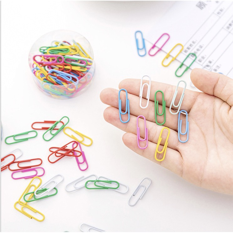 Jual PAPER CLIP WARNA WARNI KEMASAN BUNGKUS PLASTIK | Shopee Indonesia