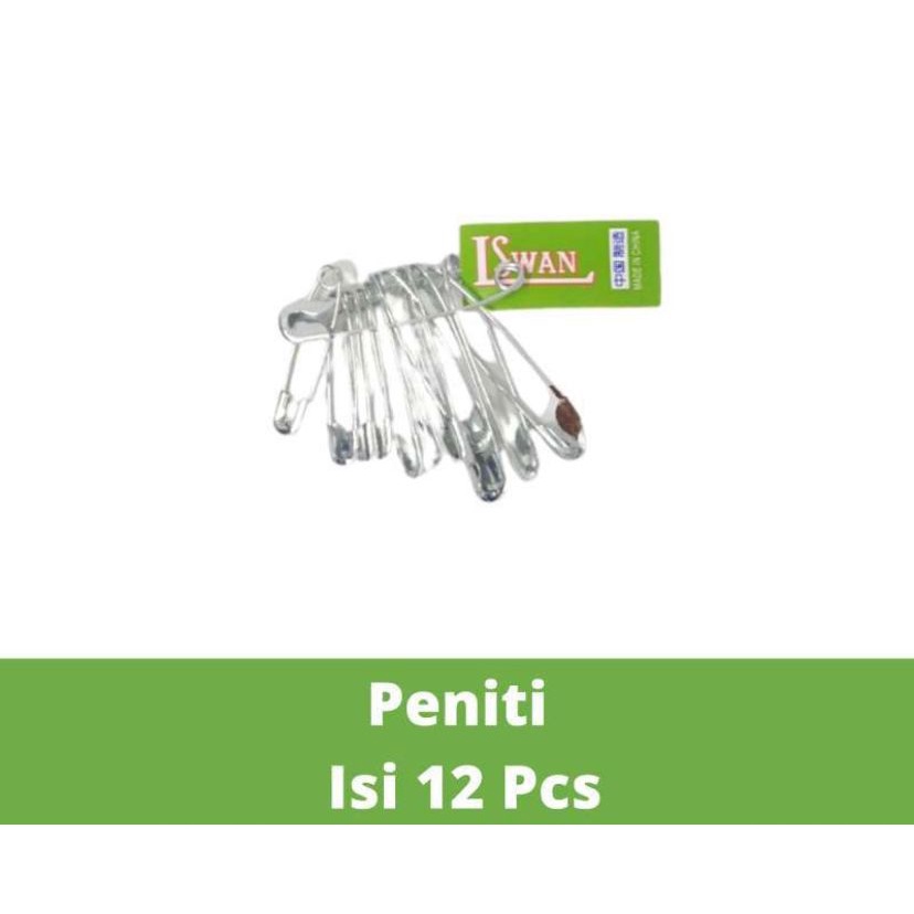Jual Peniti Baju Swan 1set isi 12pc Pin Baju | Shopee Indonesia