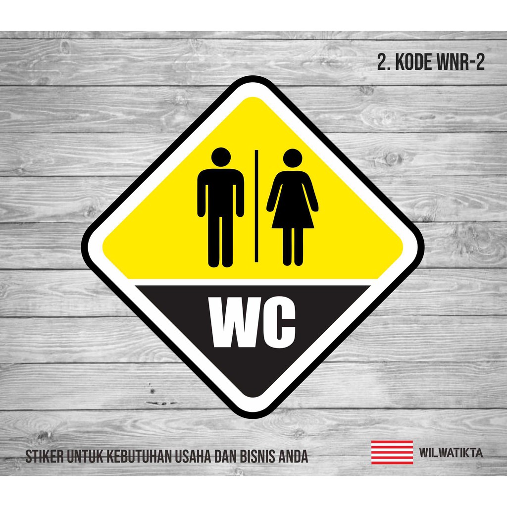 Jual 01-Sticker Safety Sign Warning Toilet Kuning-Hitam ( Min 2 Pc ...
