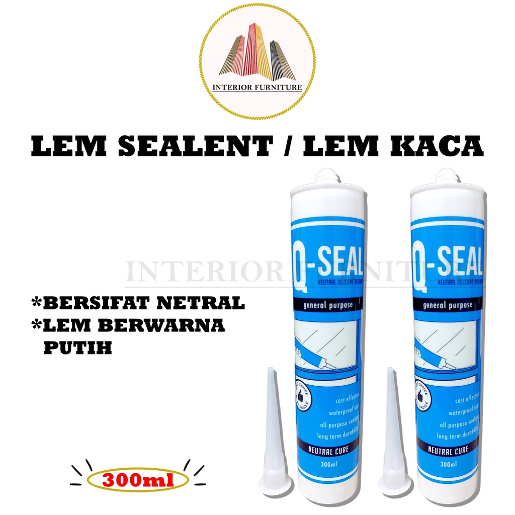 Jual Lem Glass Asam LEM Kaca Netral / Asam Lem Kaca Silicone Lem ...