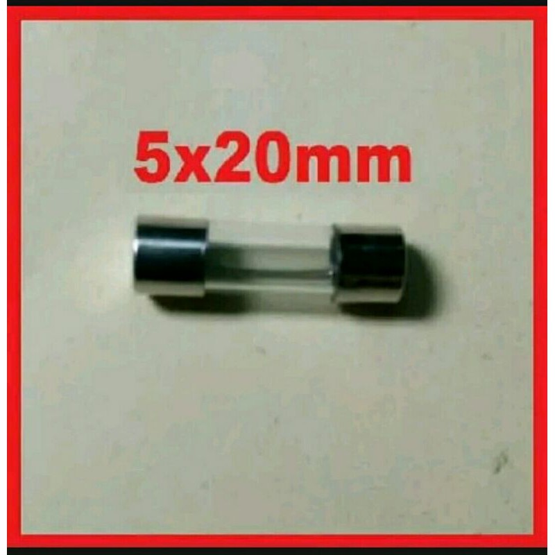 Jual Sikring kaca 5x20mm - Sekring kaca fuse tube cartridge fuses glass ...