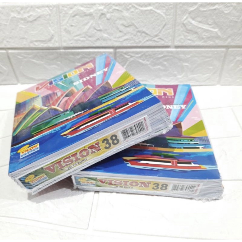Jual buku tulis vision isi 38 lembar harga 1 pak isi 10 pcs | Shopee ...