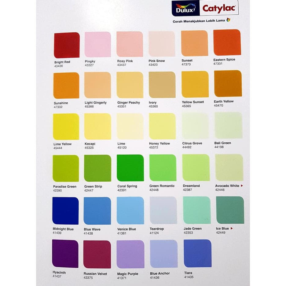 Jual CAT INTERIOR DULUX CATYLAC 5KG WARNA | Shopee Indonesia