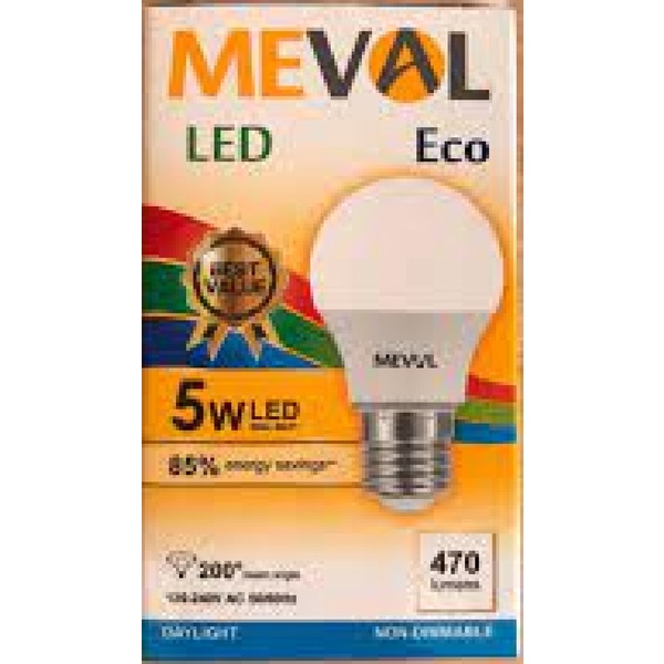 Jual MEVAL ECO LED BULB Lampu LED Meval Eco 5 Watt 5W | Shopee Indonesia