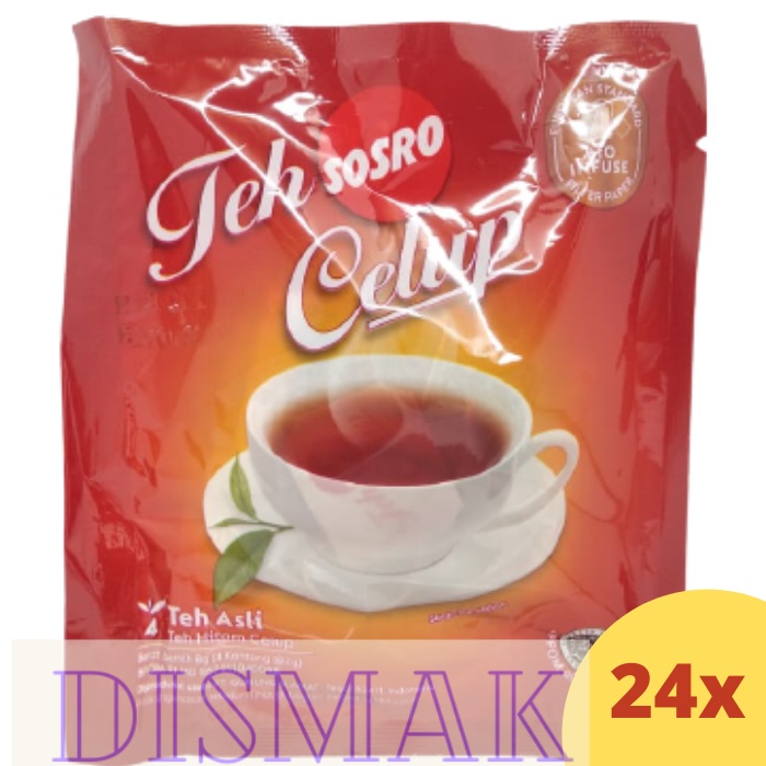 Jual Teh Celup Sosro Black Tea Sachet 24 pcs | Shopee Indonesia