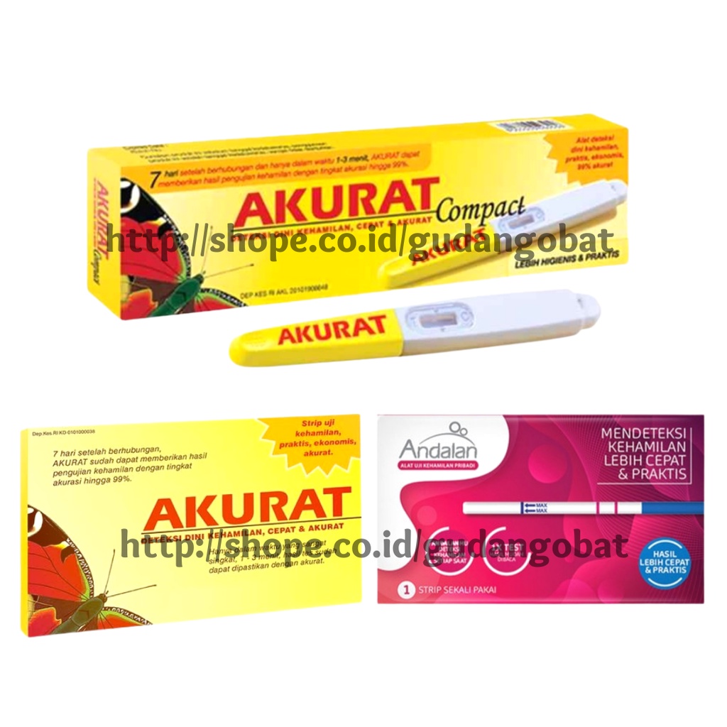 Jual Akurat Test Kehamilan, Akurat Compact Pregnancy Test, Andalan ...