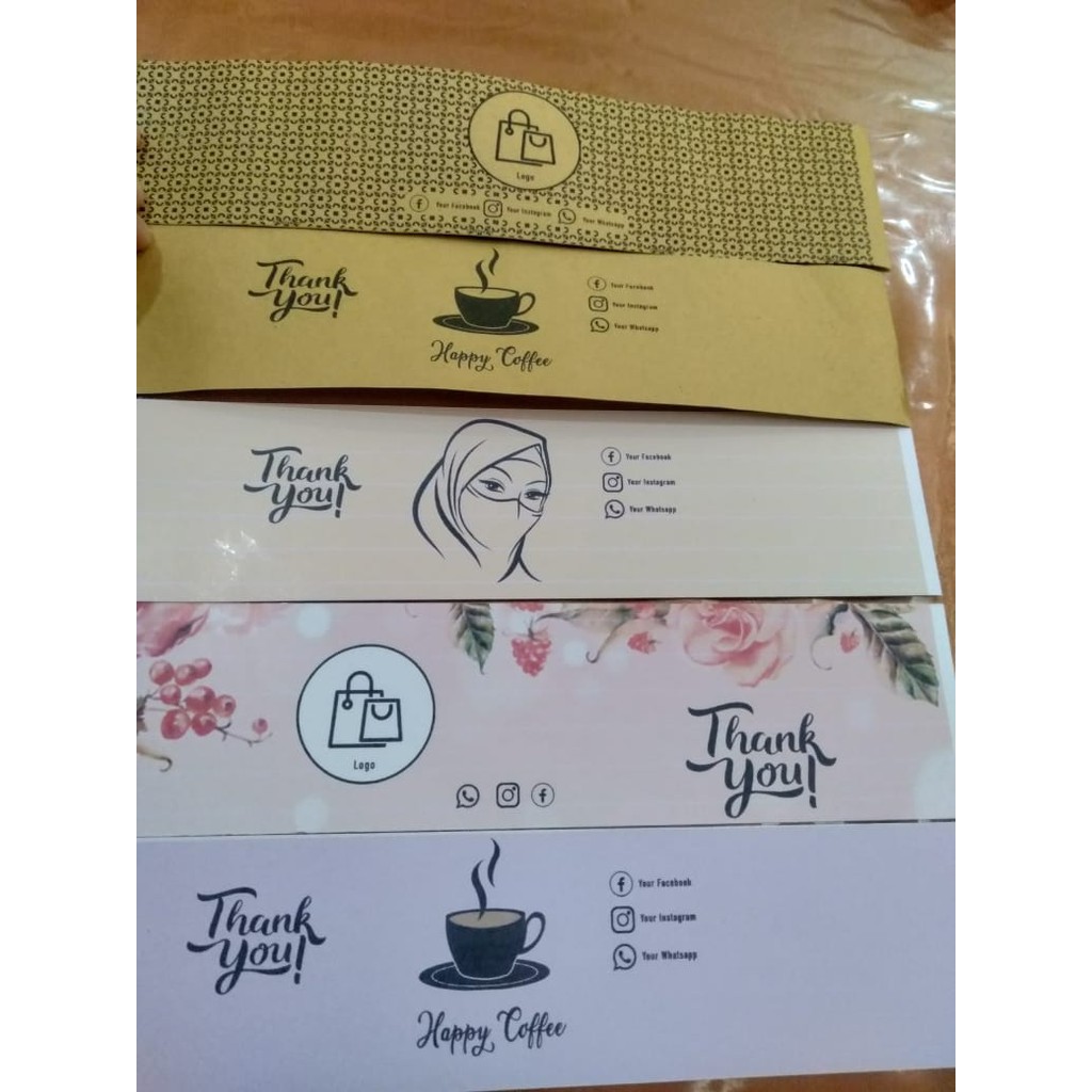 Jual ROLL LABEL PANJANG KERTAS ART PAPER (HIJAB/SOUVENIR/MAKANAN/KAOS ...