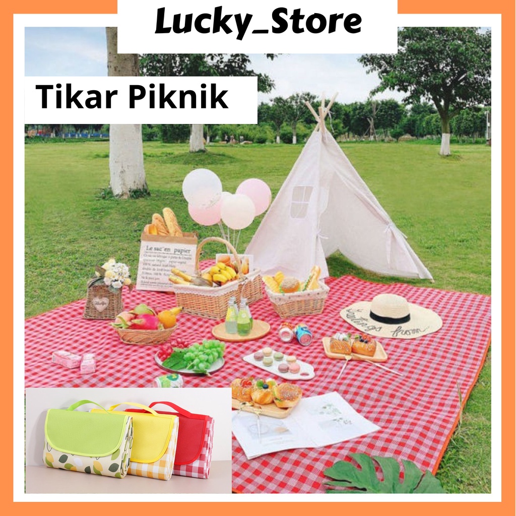Jual Tikar Piknik Outdoor Waterproof Tebal Jumbo Alas Duduk Foto Alas ...
